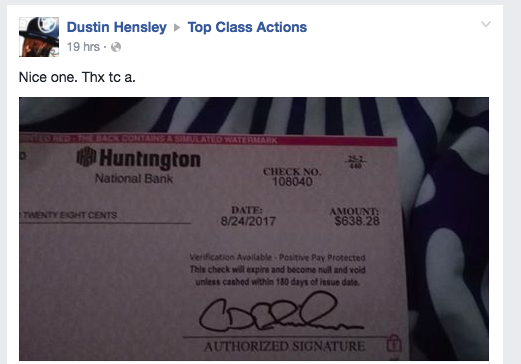 Settlement Checks in the Mail for Seventh Generation Class Action